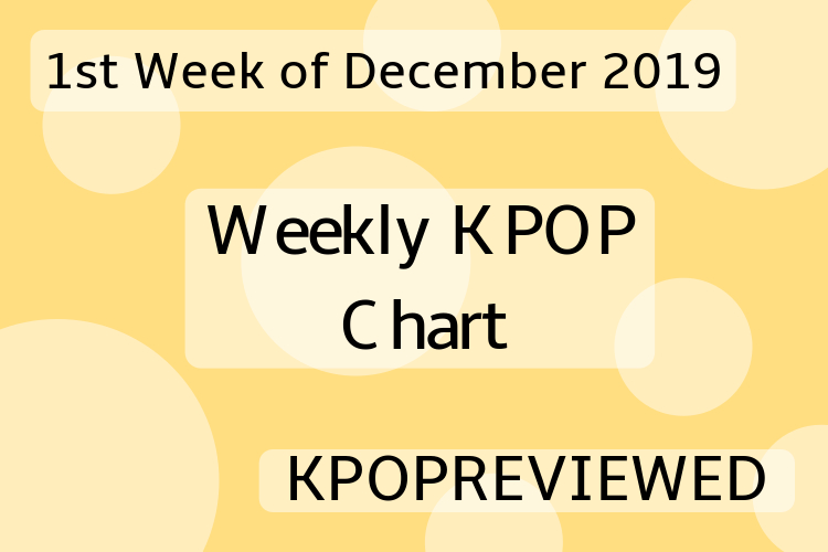 [Weekly Chart] 1st Week Of December 2019 – KPOPREVIEWED