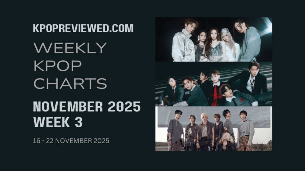 [Weekly KPOP Chart] Week 3 of November 2025 - Clint's kpop